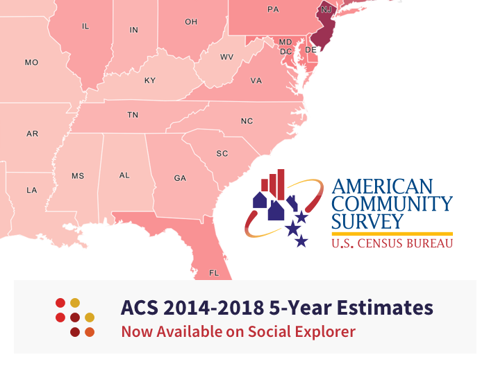 ACS 2014-2018 5-Year Estimates Now on Social Explorer